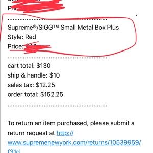 Supreme | Accessories | Authentic Supreme Metal Box Small | Poshmark
